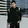 Prestige Varsity Jacket in Black | TSM