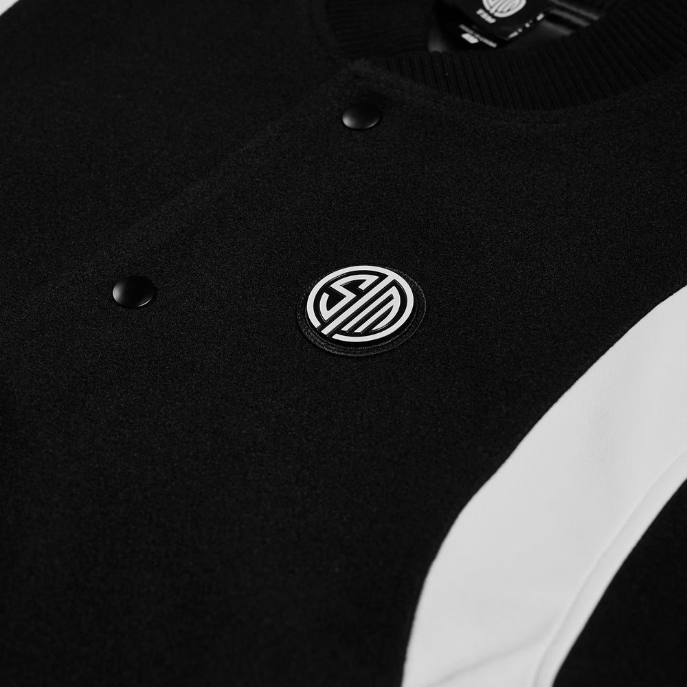Prestige Varsity Jacket in Black | TSM
