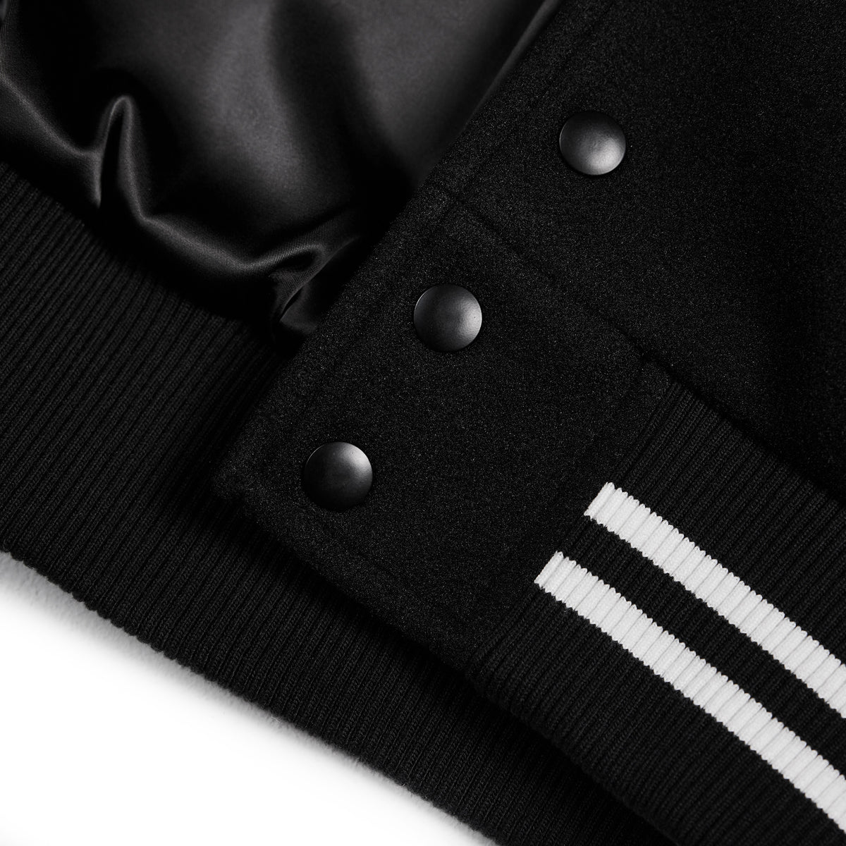 Prestige Varsity Jacket in Black | TSM