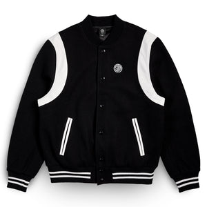 Prestige Varsity Jacket in Black | TSM