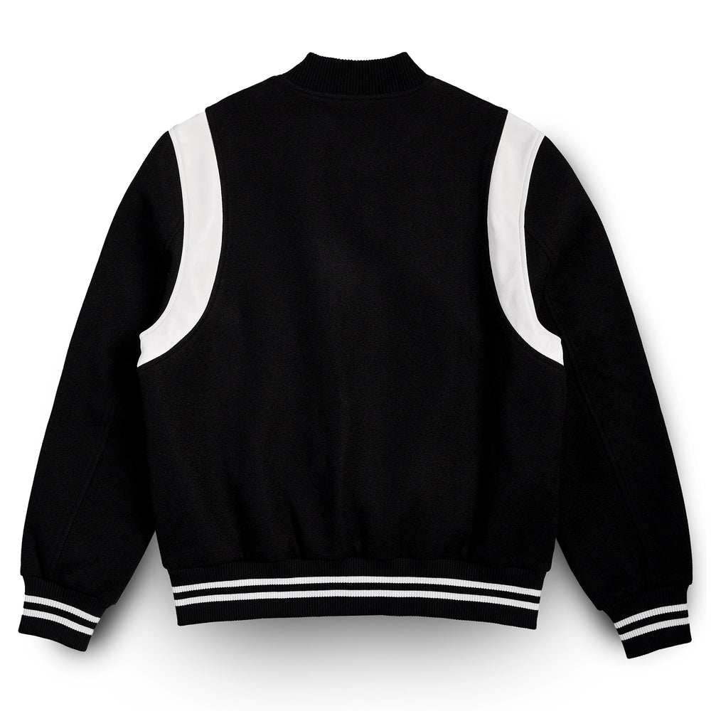 Prestige Varsity Jacket in Black | TSM