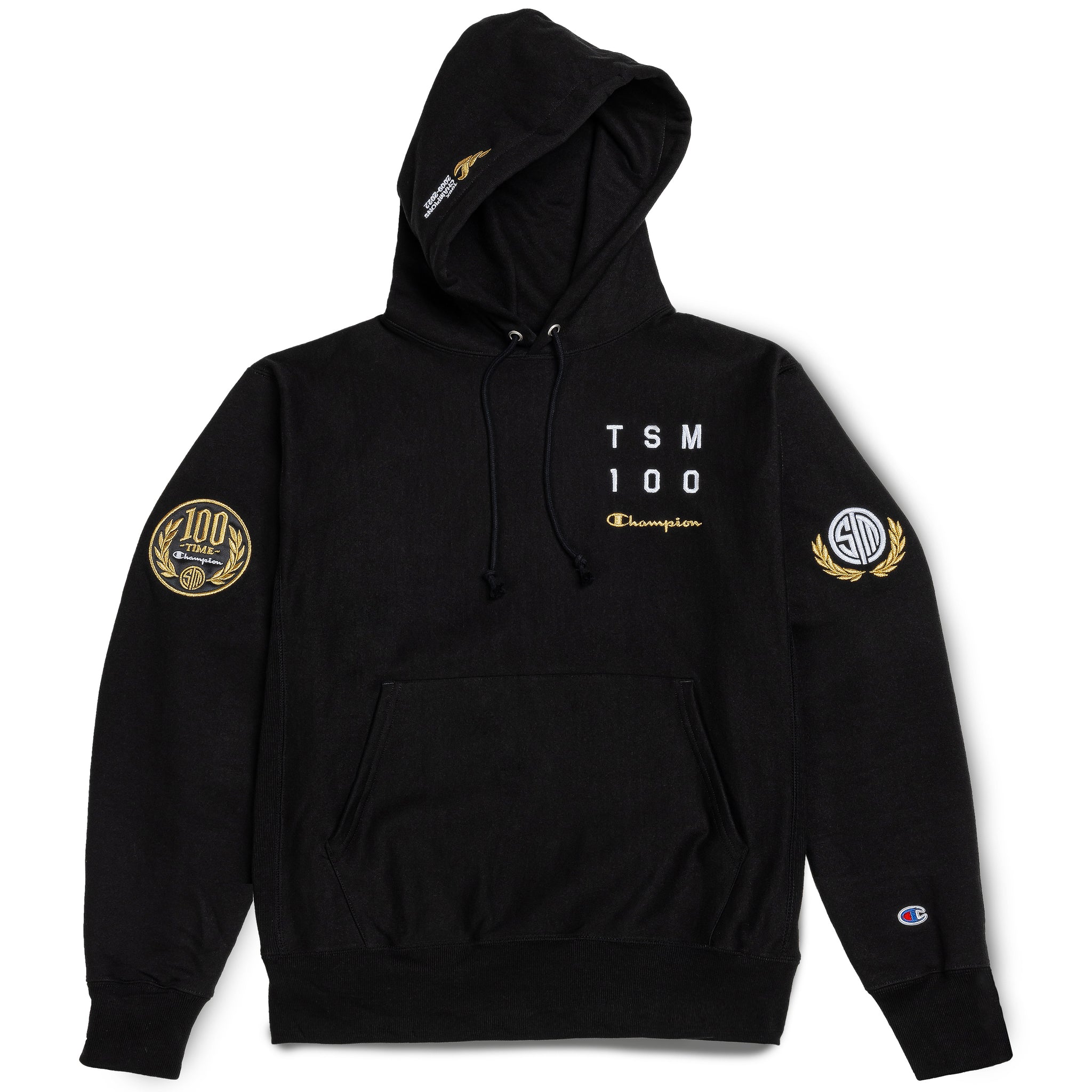 TSM X CHAMPION HOODIE in Black | TSM